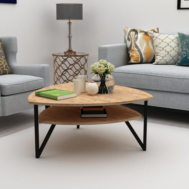 George Oliver Adonis Coffee Table With Storage Shelf - Atlantic Pine | Wayfair.co.uk